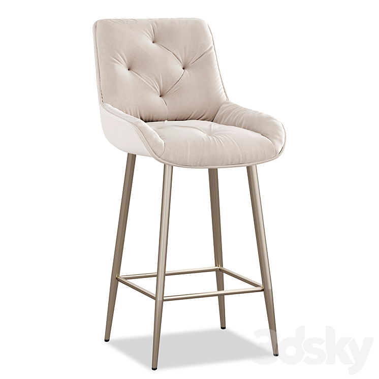 Joely Bar, bar stool - Chair - 3D model