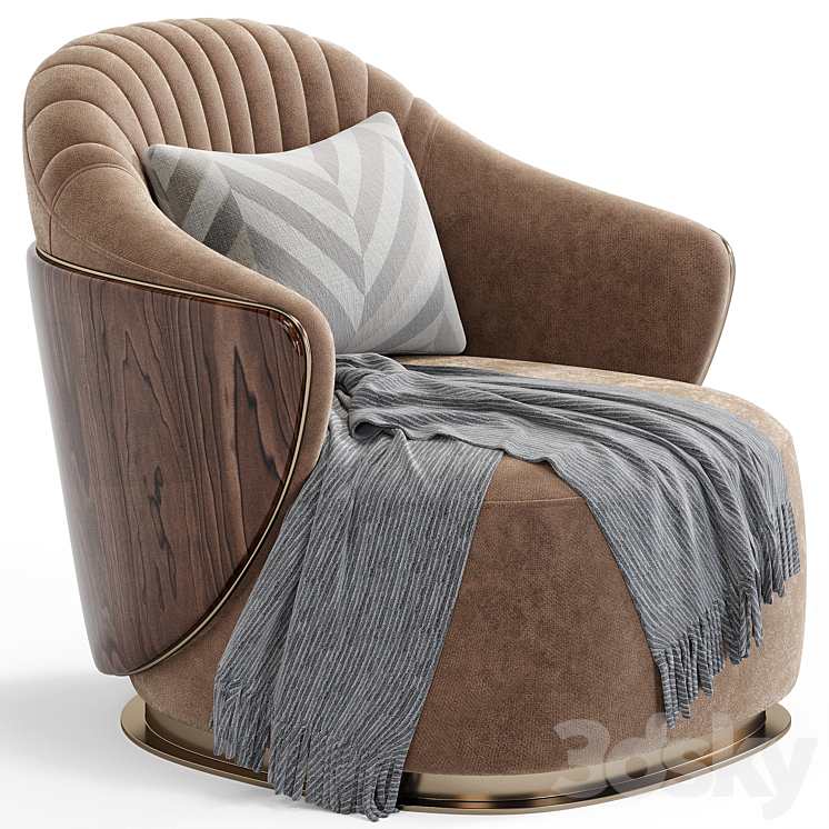 Adele Armchair 1 By Visionnaire - Arm chair - 3D model
