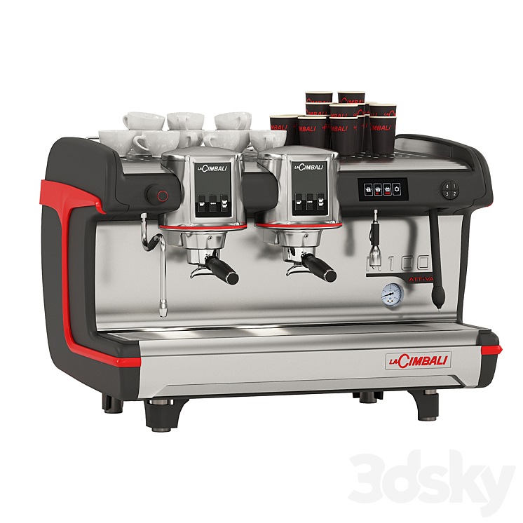 Coffee machine LaCimbali M100 ATTIVA - Kitchen appliance - 3D model