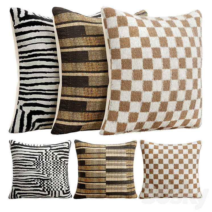 CB2 Pillows Set V11 - Pillows - 3D model