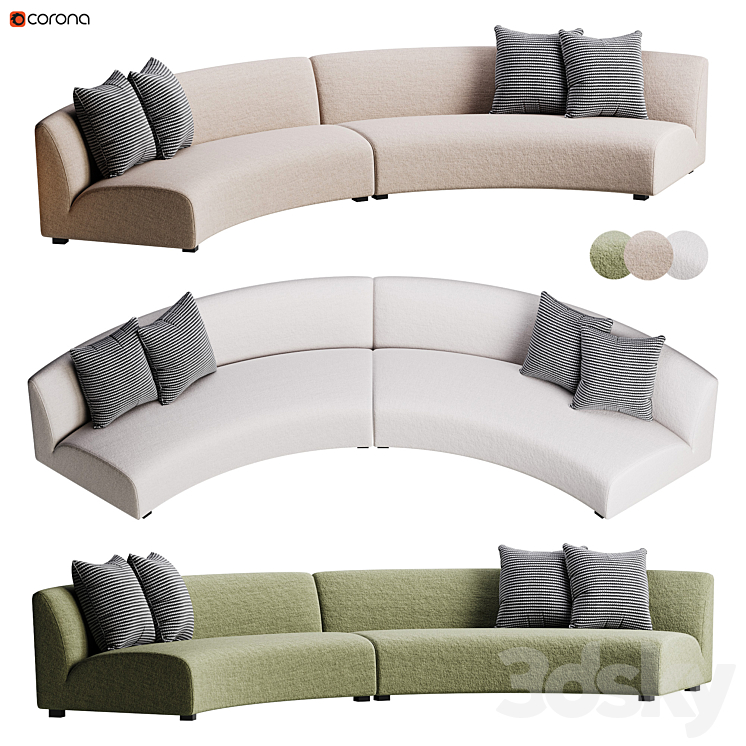 Liam Sectional Sofa - Sofa - 3D model