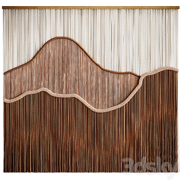 Decorative panel FRINGE 03 - Other decorative objects - 3D model
