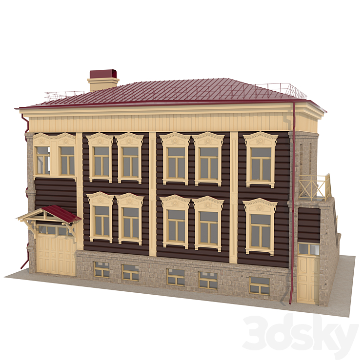 Tenement house - Building - 3D model