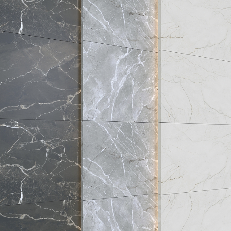 Silk Marble 120x60 - Tile - 3D model