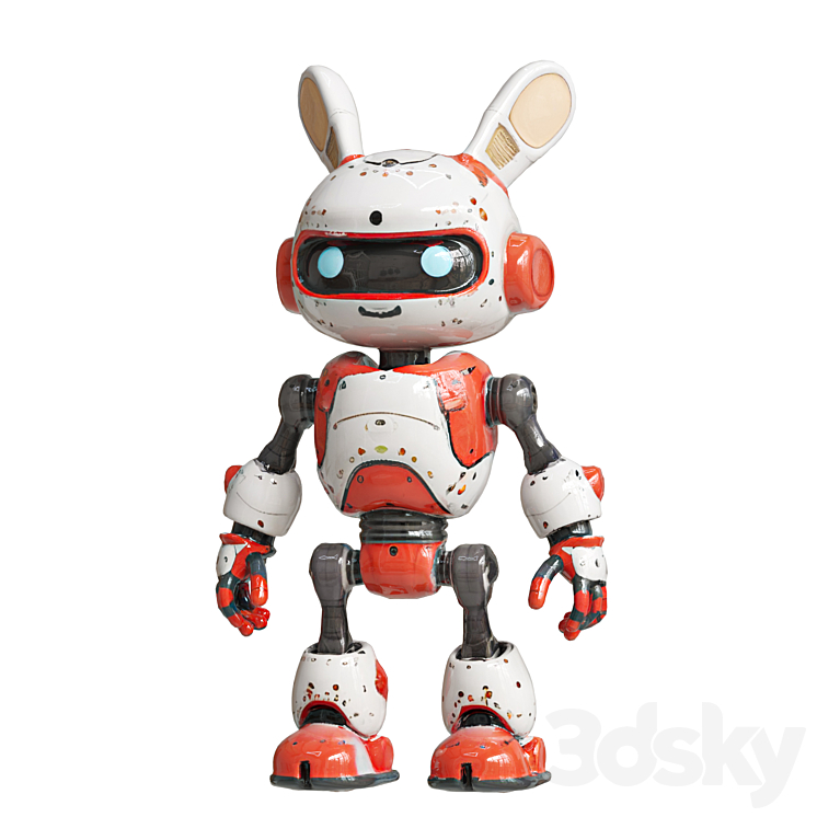 Rabbit Robots - Toy - 3D model