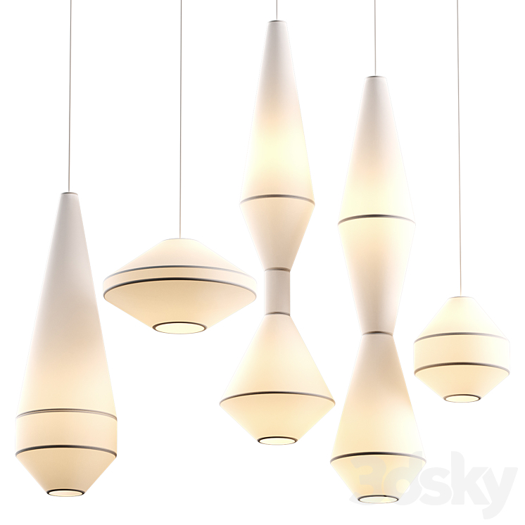 Coco Flip Mayu Pendant Lamps Collection - Pendant light - 3D model