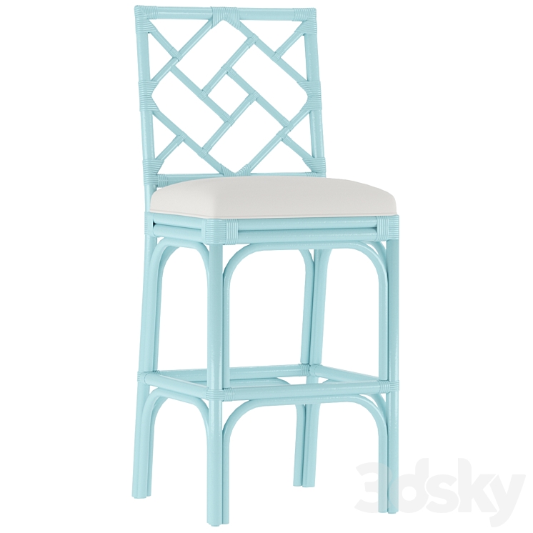 Hampton Chippendale Rattan Counter Stool by Jeffan - Modish Store ...