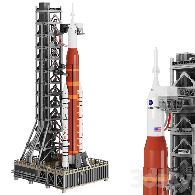 Lego NASA Artemis Space Launch System - Toy - 3D model