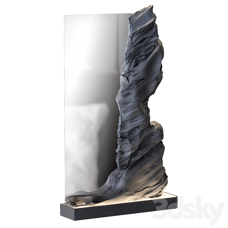 Rock Mirror 2 - Mirror - 3D model