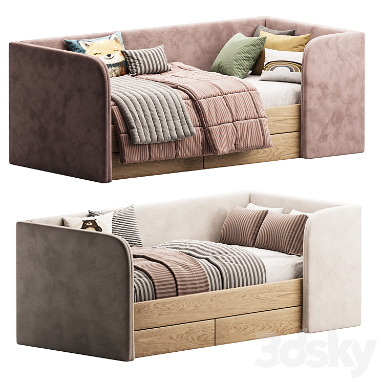 Moddy 90 - Bed - 3D model