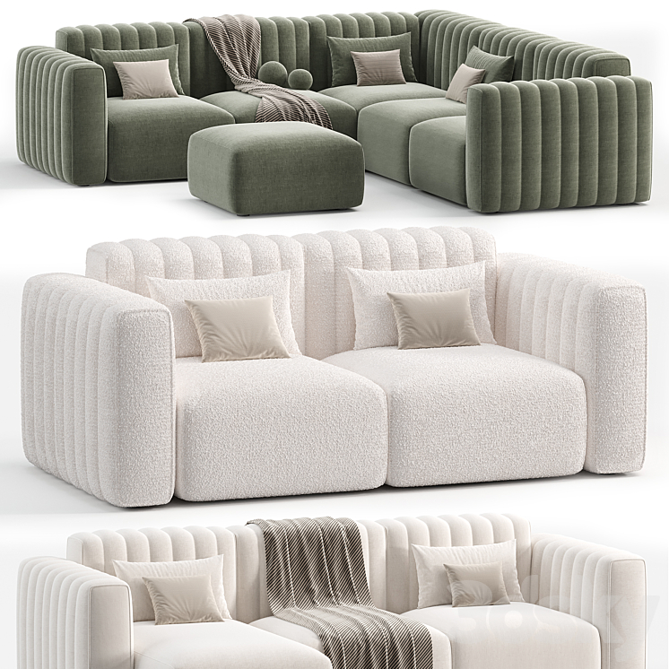 Riff Modular sofa by Norr11 - Sofa - 3D model