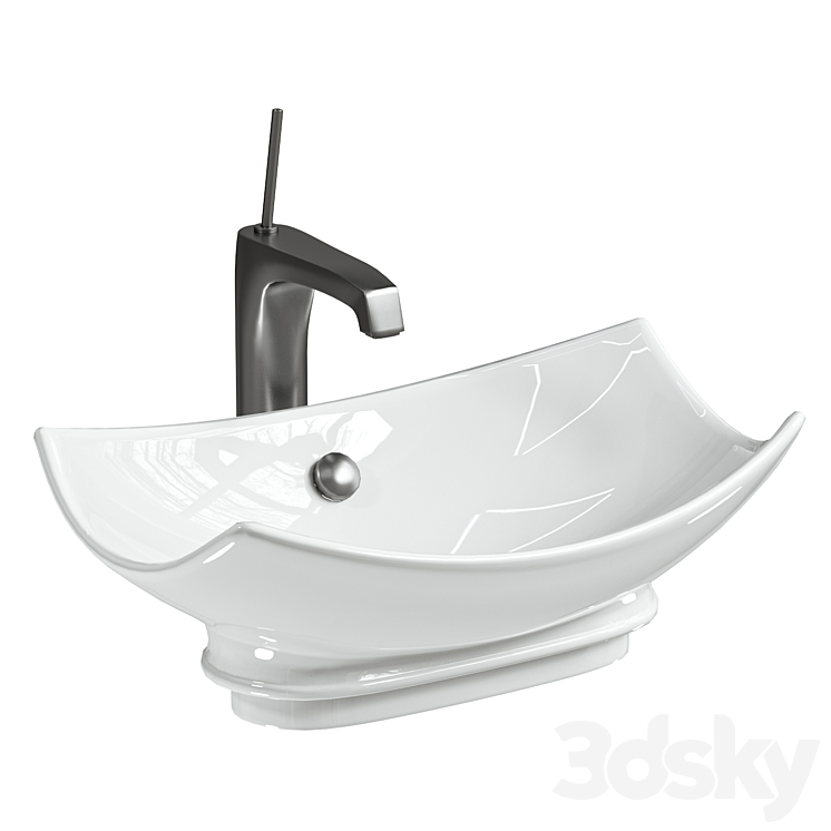 Jacob Delafon Leaf - Wash basin - 3D model