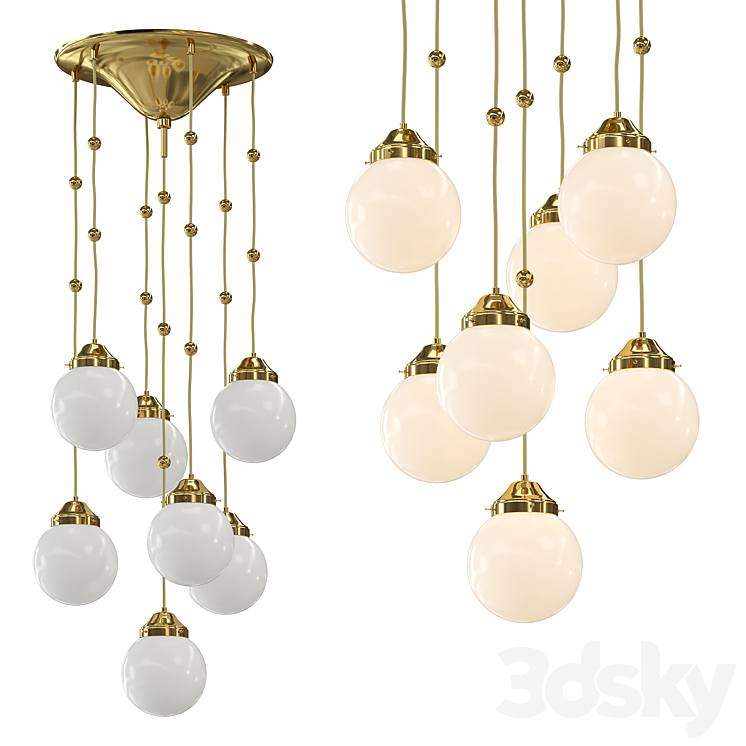 Koloman Moser - Pendant light - 3D model