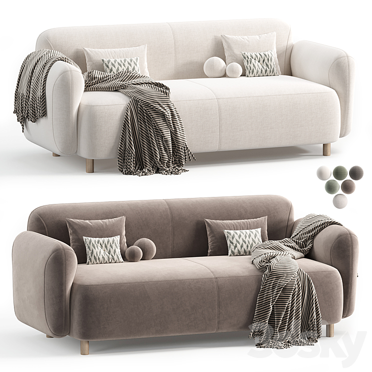 Pipel 3 Sofa Pipel 3 Sofa - Sofa - 3D model