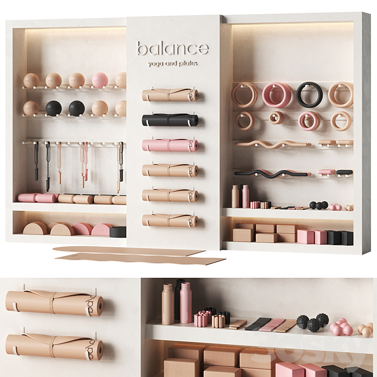 Fitness equipment from the Bala brand for yoga and pilates classes ...