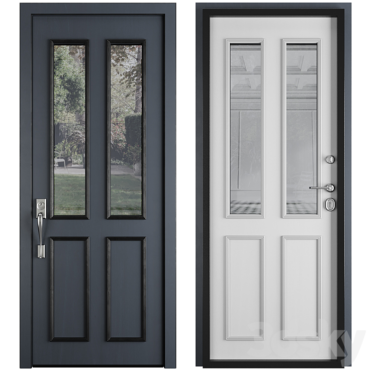 Entrance door staleks classic 27 - Doors - 3D model