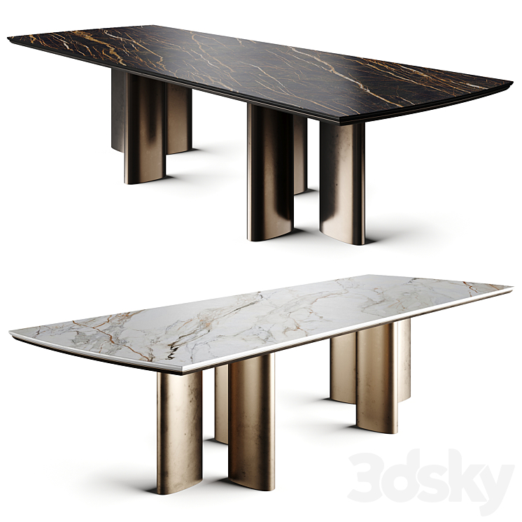 Poliform ADRIEN Dining Table RMMT - Table - 3D model