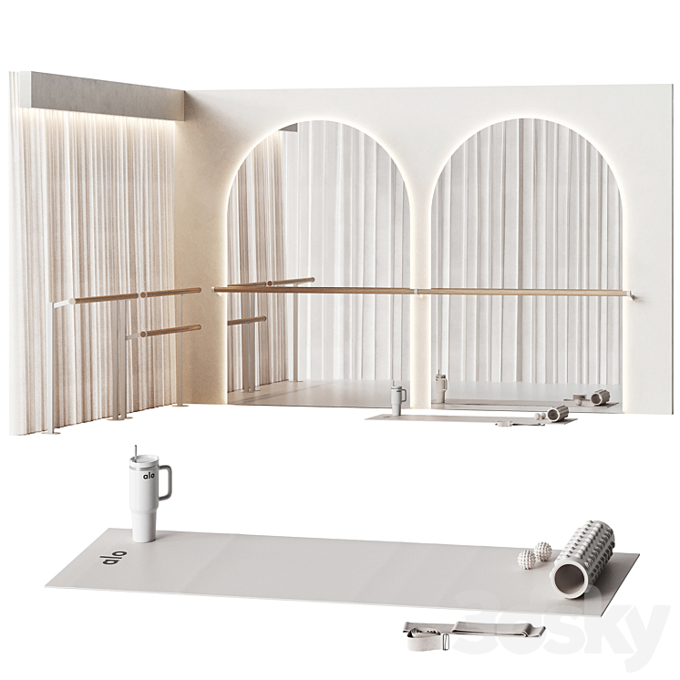 Ballet studio 2 - Sports - 3D model