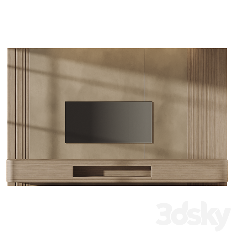 Tv 3D Panel - TV Wall - 3D model