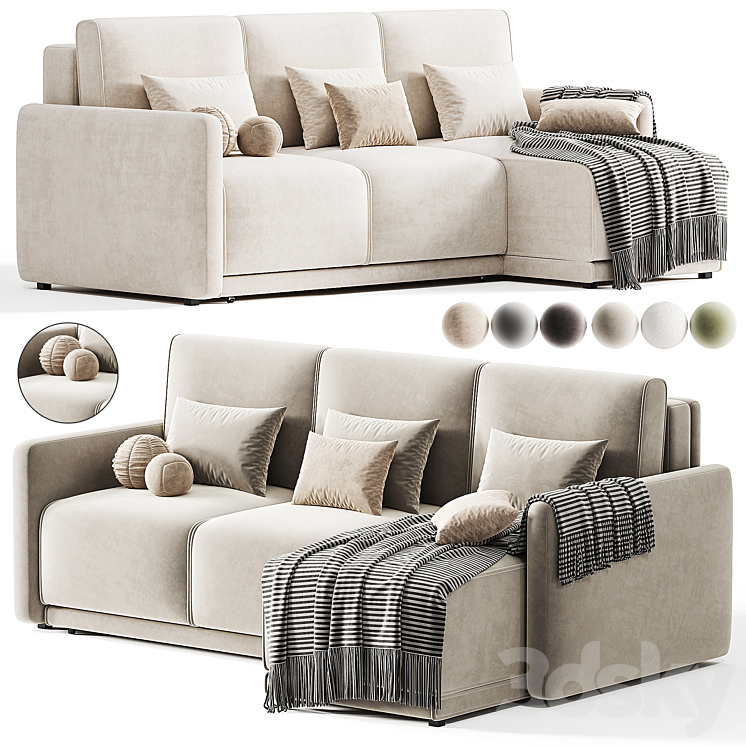 Corner Sofa Willes By Divan.ru - Sofa - 3D model