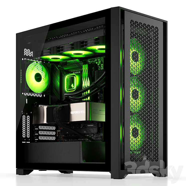 Gaming PC 17 - PC & other electronics - 3D model