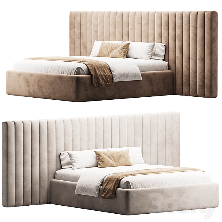 Milan Bed - Bed - 3D model