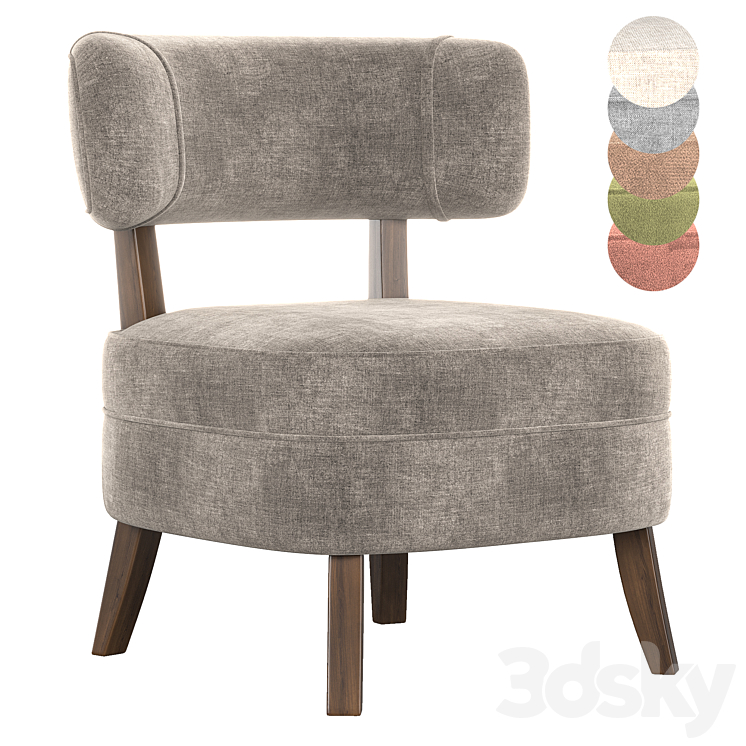 Cigar Armchair - Arm chair - 3D model