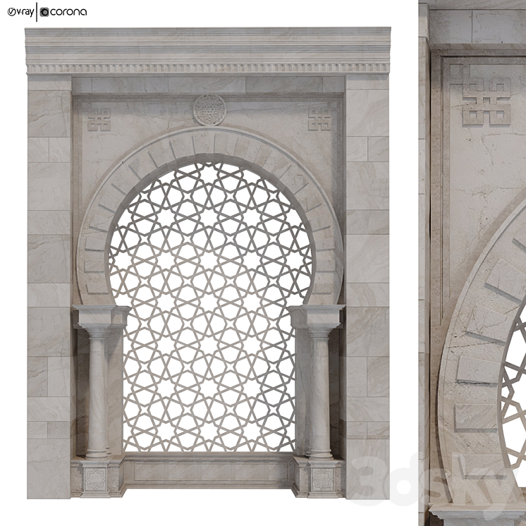 Arabic turkish islamic architectural element set 516 - Urban ...