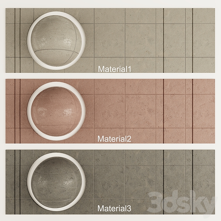 Mosaic Tile set 2 - Tile - 3D model