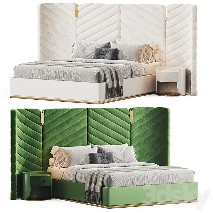 Elnora Luxury Super Kingsize Bed - Bed - 3D model