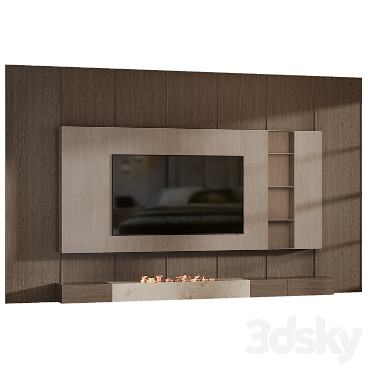 TV Wall Panel 019 - Other decorative objects - 3D model