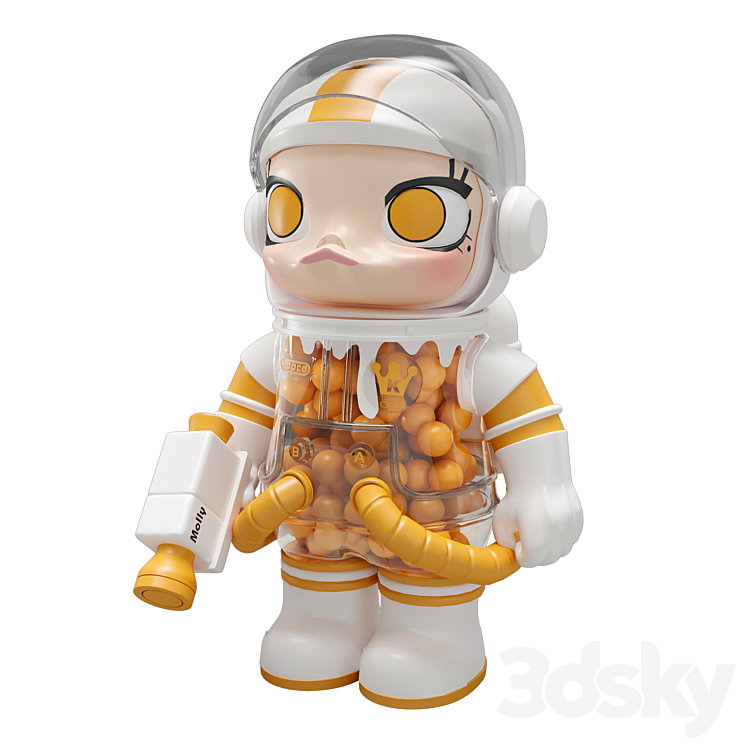 MEGA SPACE MOLLY SERIES 2 SECRET 1000% By POP MART - Toy - 3D model
