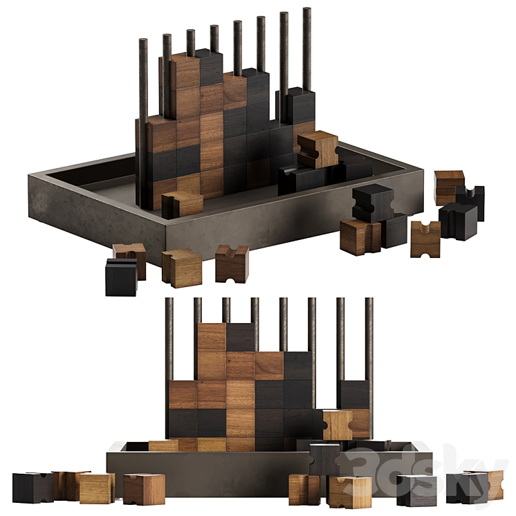 Four In A Row by Four Hands - Other decorative objects - 3D model