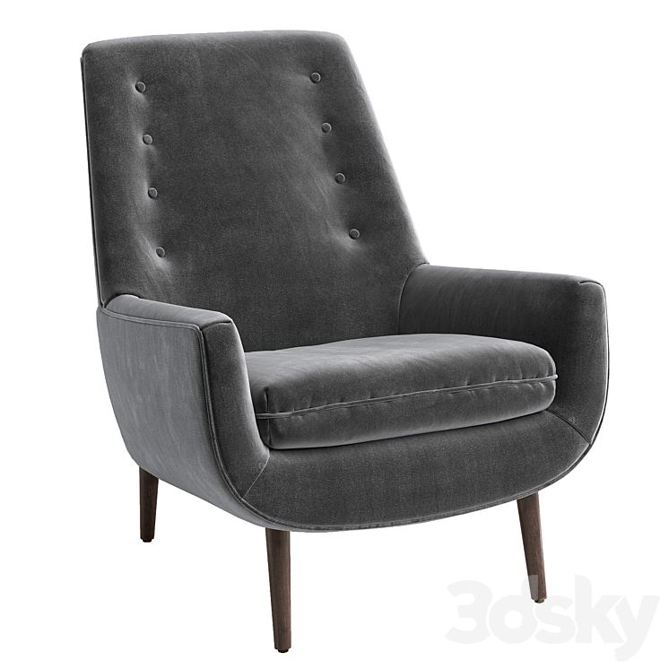 Jonathan Adler Mr. Godfrey Chair - Arm chair - 3D model