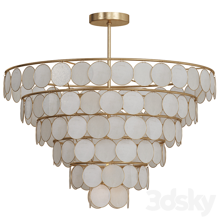 Luzine Semi-Flush Mount Large - Pendant light - 3D model