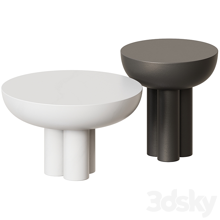 Crown Table, Low - Coffee - Table - 3D model