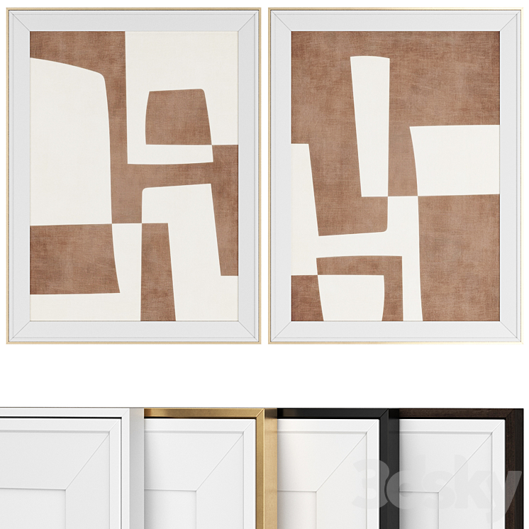 Abstract Posters 128 - Frame - 3D model