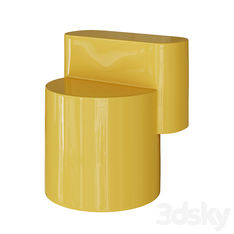 Offset table by Pulpo - Table - 3D model