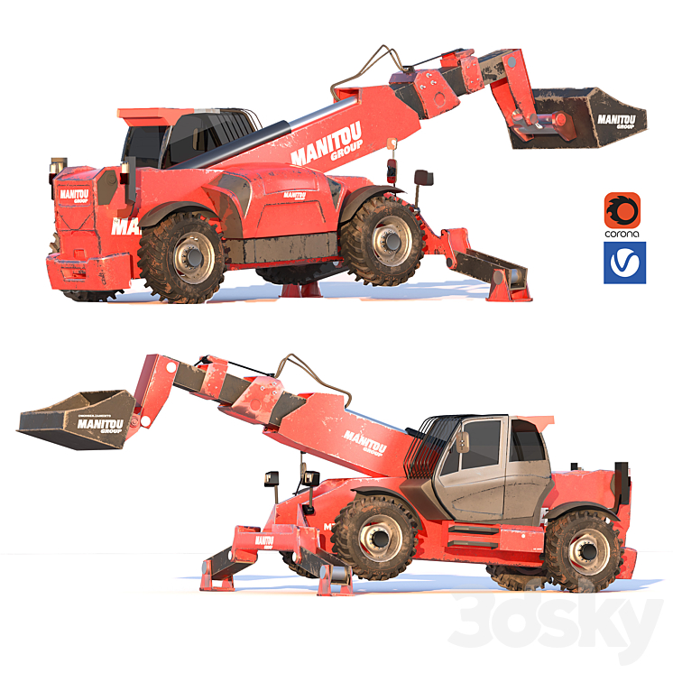 Manitou Mt1840 - Ground Transport - 3D model