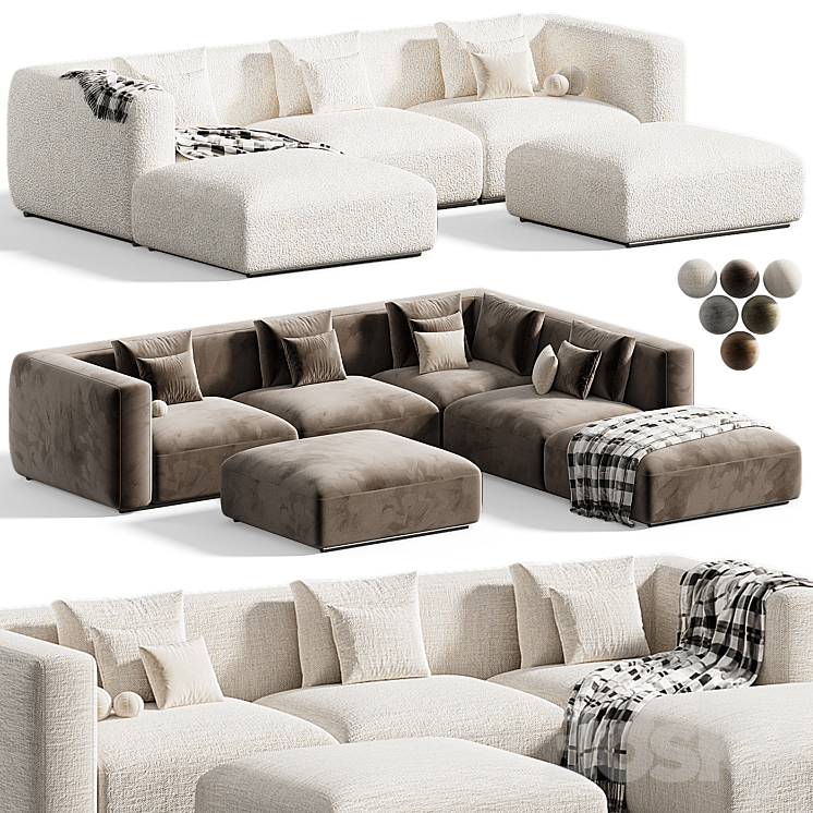 Poliform Shangai Modular Sofa - Sofa - 3D model