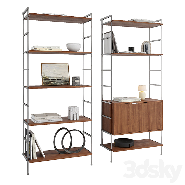 Ozzy Modular storage/open shelf - Rack - 3D model