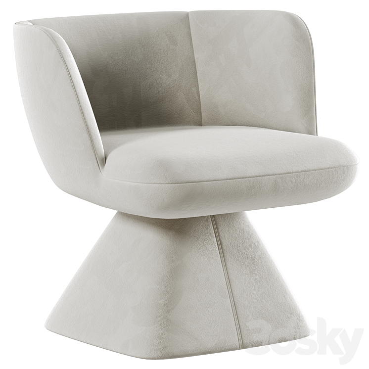 Flair O' Dining Chair By B&B Italia - Chair - 3D model