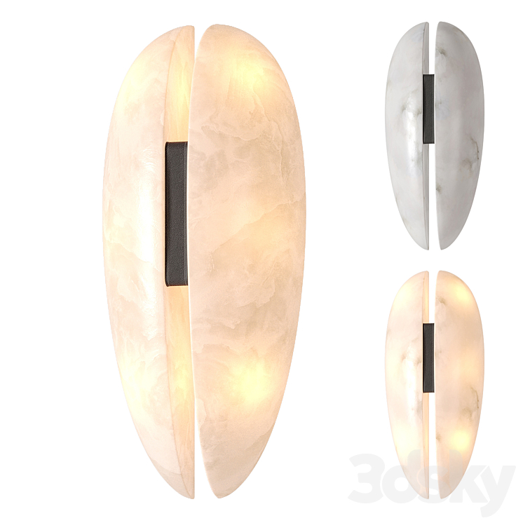 Luna Sconce - Wall light - 3D model