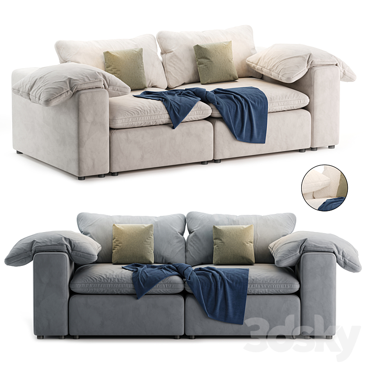 Nuvo Sofa - Sofa - 3D model