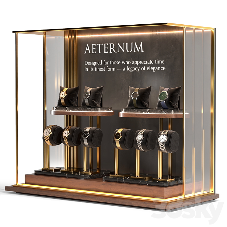 Luxury Watch Display 04 - Shop - 3D model