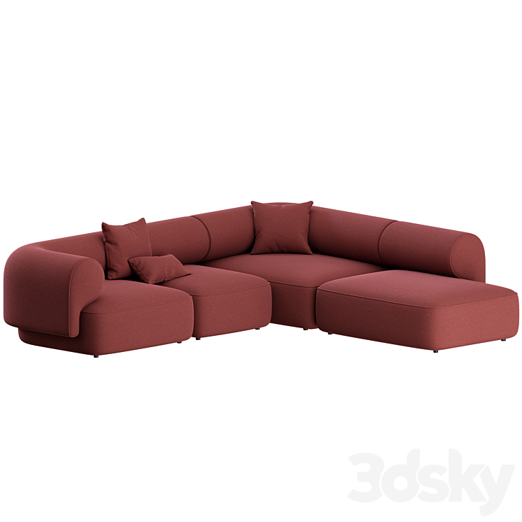 Melody Sofa L Shape by Natuzzi - Sofa - 3D model