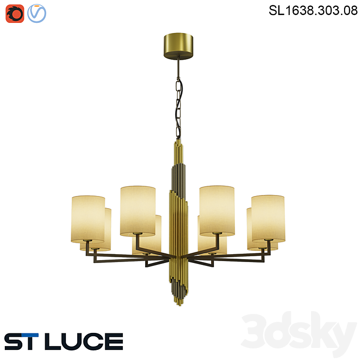 OM Lamp with incandescent lamp, brass, gray, GLORIA, E14, 42 - Pendant ...