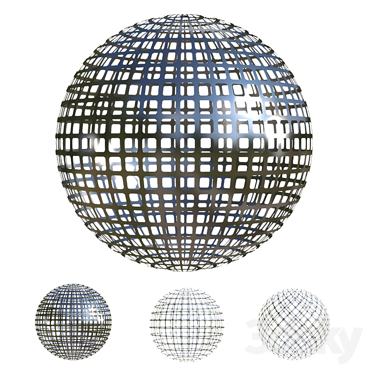 Metal Mesh Textures 010 - Metal - 3D model