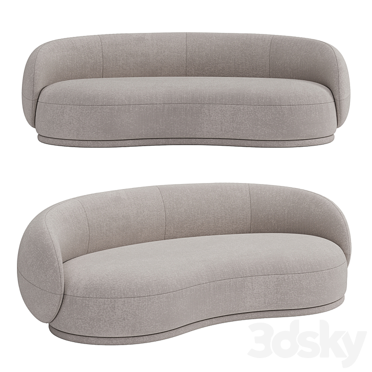Half Moon Sofa - Sofa - 3D model