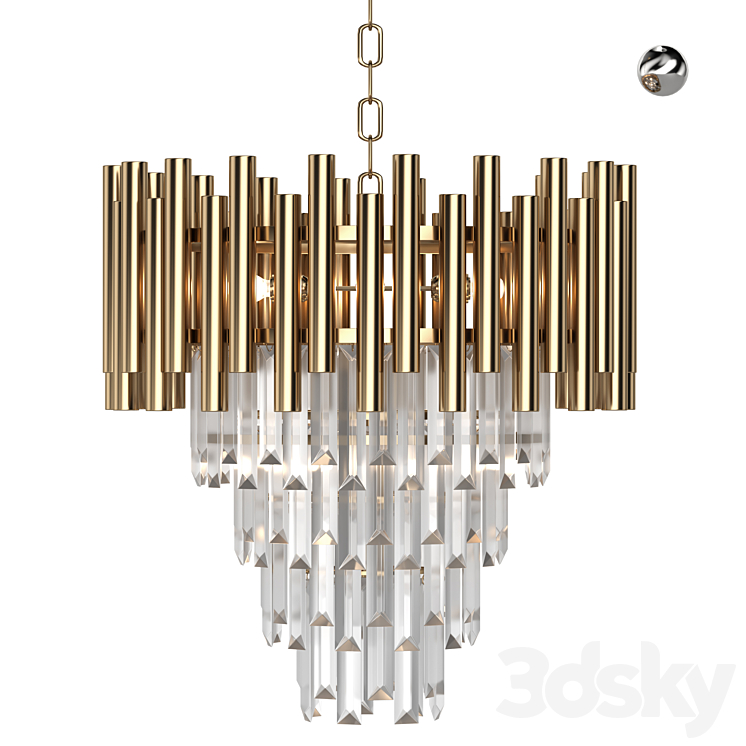 Designer chandelier Madison - Pendant light - 3D model